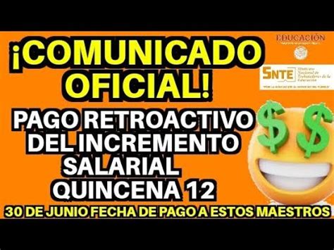 Es Oficial Fecha De Pago De Retroactivo Del Incremento Salarial Al