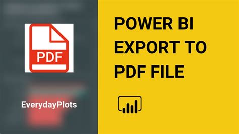 export to pdf from power bi desktop youtube