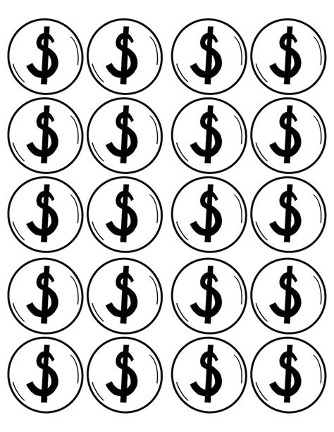 Printable Gold Coins Template