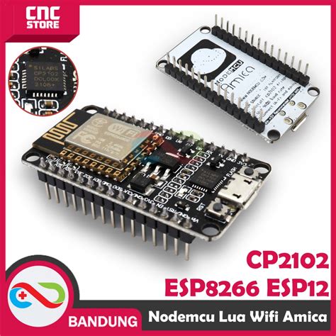Jual NODEMCU AMICA LUA WIFI V3 4MB 32MBITS FLASH ESP8266 ESP12 CP2102