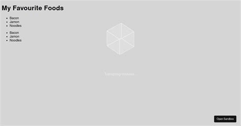 React Components Completed Codesandbox