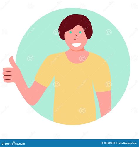 De Jongen In De Cirkel Vertoont Positieve Emoties Met Het Bord Voor