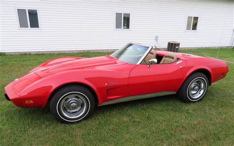 9k Mile Pilot Car 1975 Chevrolet Corvette Convertible Barn Finds