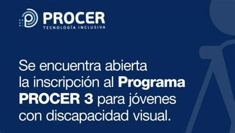 Está abierta la inscripción al Programa Procer 3 para jóvenes con