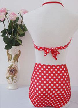 Push Up Polka Dot Halter High Waist Bikini BK8568