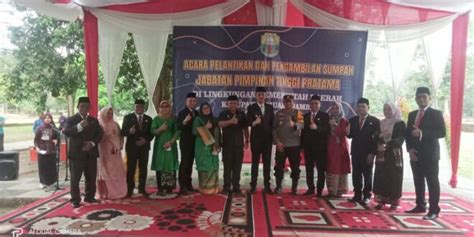 PJ Bupati Muaro Jambi Backyuni Deliansyah Melantik Pejabat Eselon II
