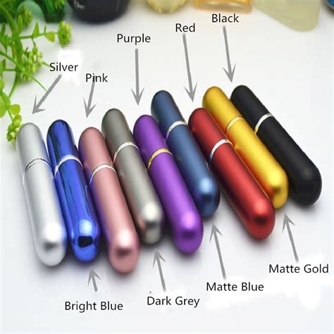 5 ml Dual Runde Kopf Leer Aluminium Rohr Flasche Parfüm Nachfüllbare