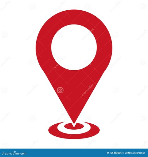 Trace El Icono Del Indicador S Mbolo De Ubicaci N De Gps Muestra Del