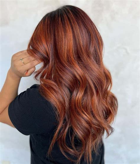 Golden Copper Hair Color Copper Hair Dark Copper Hair With Highlights Balayage Hair Copper