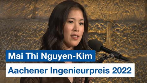 Dr Mai Thi Nguyen Kim erhält den Aachener Ingenieurpreis LIVESTREAM