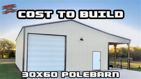 How Much Does A 30x60 Pole Barn Cost Reckless Wrench Garage YouTube