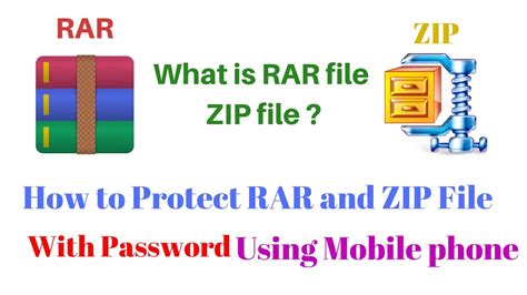 What Is Rar Zip File Protect Zip Rar File With Password Using Mobile