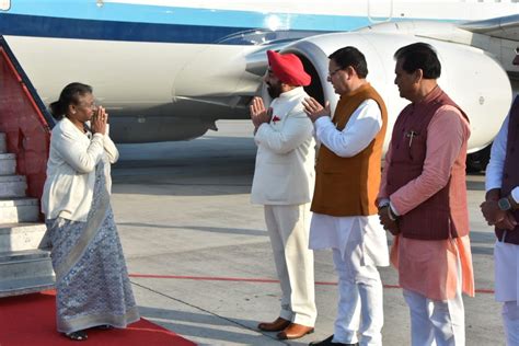 ANI UP Uttarakhand On Twitter President Droupadi Murmu Arrives In