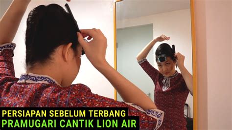 Intip Persiapan Sebelum Terbang Pramugari Cantik Lion Air Rute