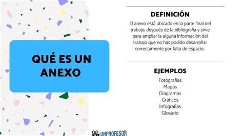 Qué es un ANEXO con ejemplos IDEAL para tus trabajos