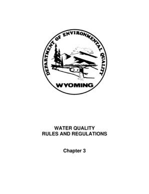 Fillable Online Deq State Wy Chapter 03 Clean Deq State Wy Fax Email