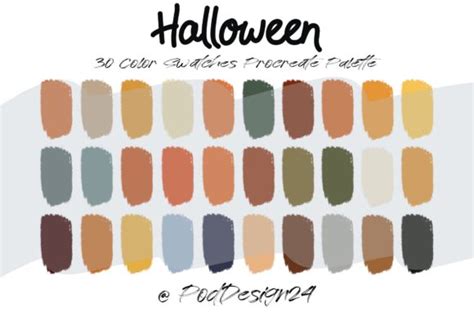 Procreate Color Palette Aesthetic Gráfico por poddesign24 Creative