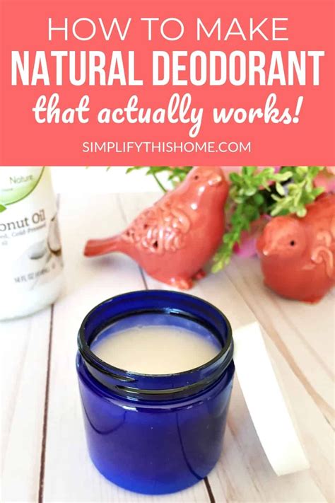 Natural Homemade Deodorant Recipe That Actually Works Homemade