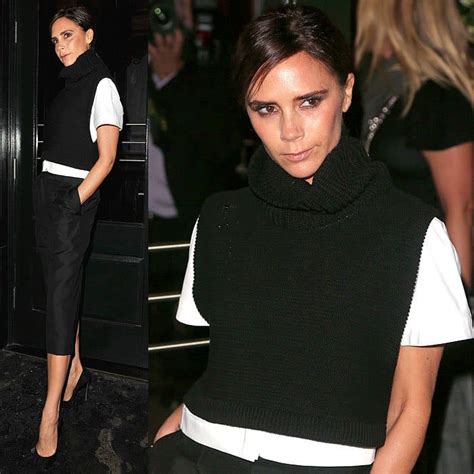 Victoria Beckham Dazzles In Unique Culottes At Vogue Dinner In London