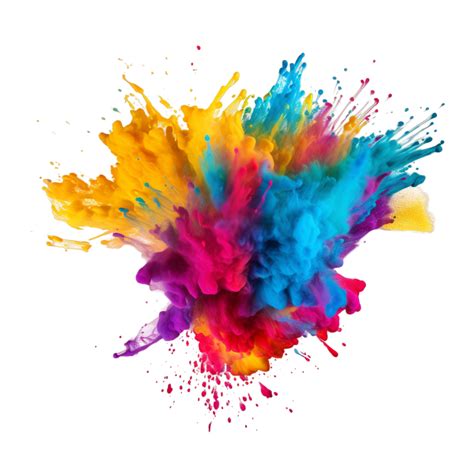 Happy Holi Colors Splash Powder Festival Of India Ai Generative