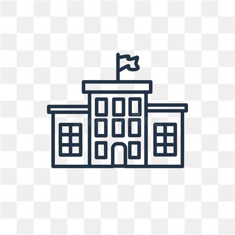 Icono Del Vector De La Universidad Aislado En El Fondo Transparente