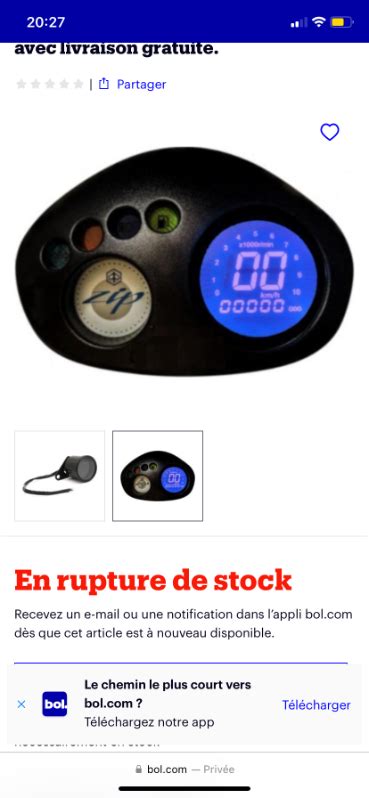Compteur digital zip Electricité Forum Scooter System