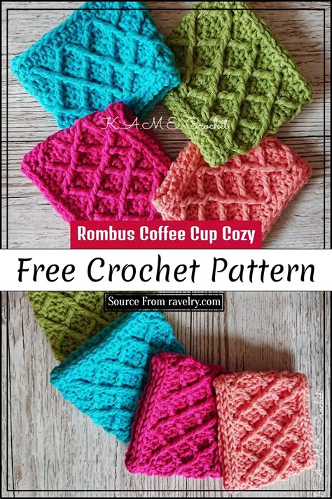 35 Free Crochet Coffee Cozy Patterns Artofit