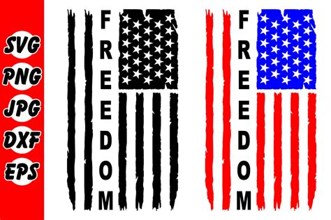 Freedom Distressed American Flag SVG Graphic By ArtByTroy Creative