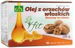 OLEJ Z ORZECHÓW WŁOSKICH tłoczony na zimno 40 kapsułek cena opinie