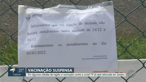 Após recesso 19 cidades da região de Campinas retomam vacinação contra
