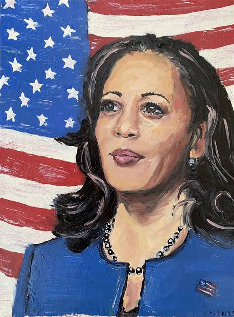 Kamala Harris Portrait Painting By Christina Tarkoff Saatchi Art