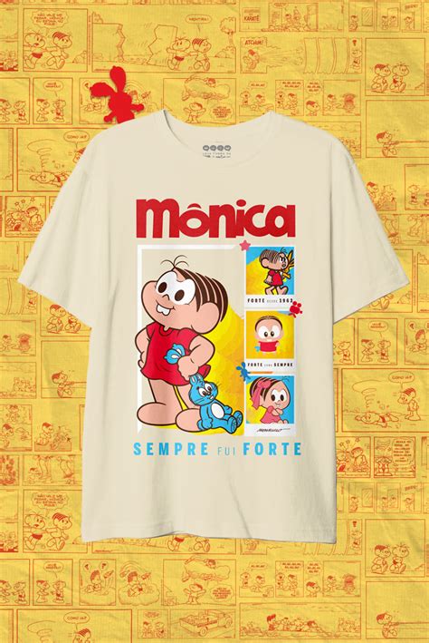 Camiseta Masculina Turma Da M Nica Quadrinhos