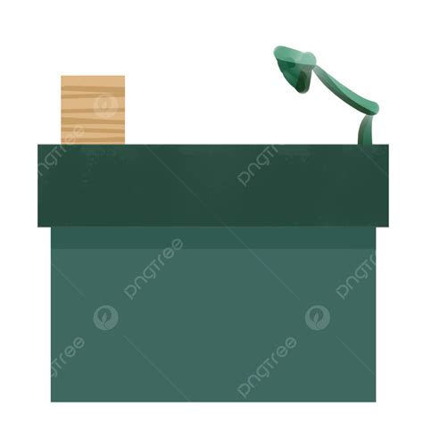 Office Desk White Transparent Cartoon Hand Drawn Office Desk Cartoon