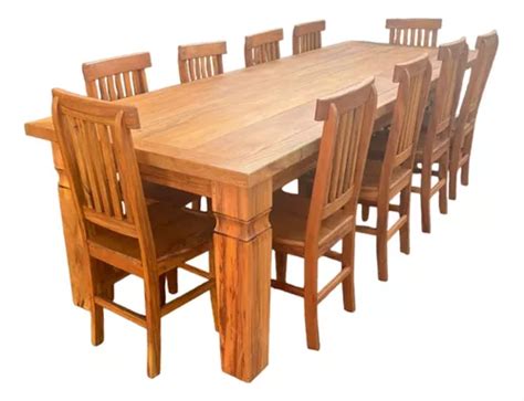 Mesa De Jantar Cadeiras Madeira Demoli O Peroba Rosa R Em