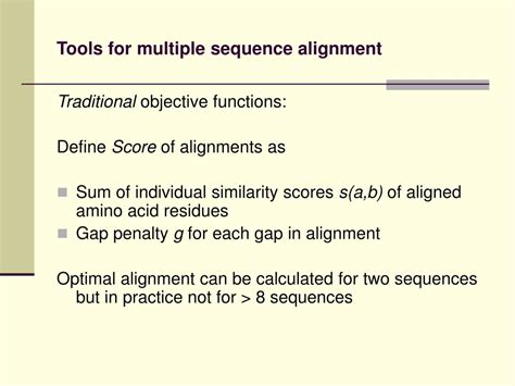 ppt tools for multiple sequence alignment powerpoint presentation free download id 4701449