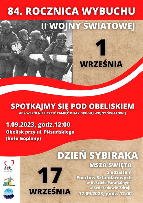 OBCHODY 84 ROCZNICY WYBUCHU II WOJNY ŚWIATOWEJ 01 09 2023 r i DNIA
