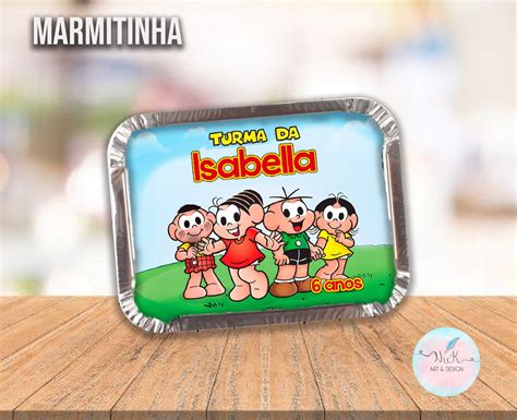 Marmitinha Personalizada Turma da Mônica 220ml Elo7