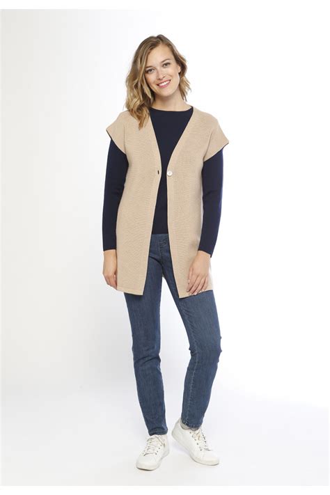 Gilet maille perlée Made in France B Solfin
