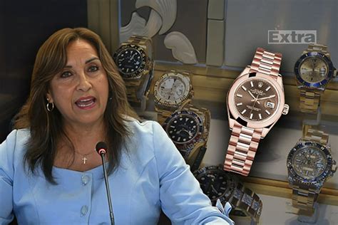Dina Boluarte sobre colección de relojes Rolex Lo que tengo es fruto