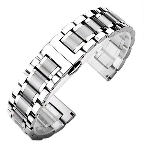 Bransoleta do zegarka 23 mm Srebrna Stalowa Pełna 13609243106 Allegro pl