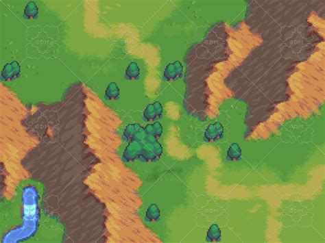 Pixel Rpg Overworld Set Pixel Art Games Tileset Pixel Art Pixel Art