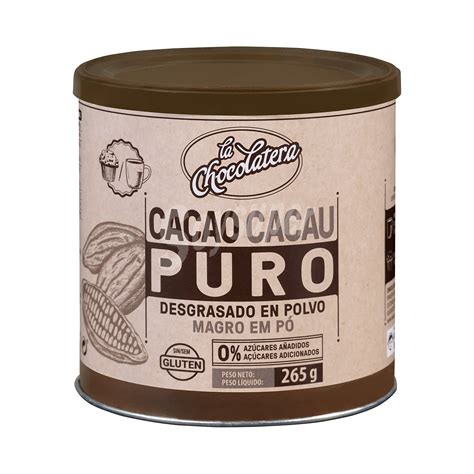 Chocolatera Cacao En Polvo Puro Sin Az Car Bote G