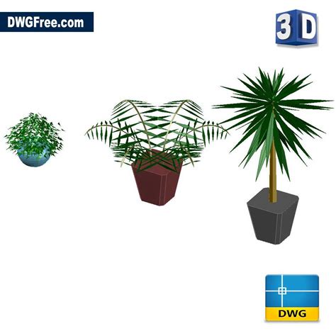 3D Indoor Plant DWG Drawing 2021 In AutoCAD FREE DwgFree