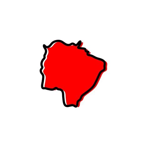 Premium Vector State Of Mato Grosso Do Sul Map Vector Illustration