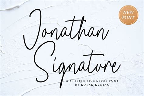 Jonathan Signature Font 1174843 Handwritten Font Bundles