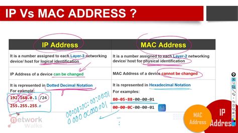 What Are The Differences Between Ip Mac Addresses Youtube