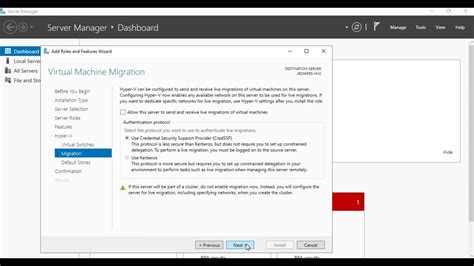 Installing Hyper V Role On Windows Server Youtube