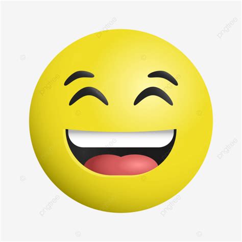 Emoticones Emoji 3d De Cara Riendo Vector PNG Emoticono Emoticonos