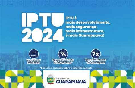Guias Do Iptu J Podem Ser Emitidas On Line Em Guarapuava