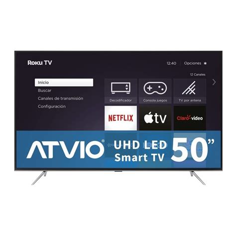 TV Atvio 50 Pulgadas UHD SmartTV LED ATV 50UHDR Walmart